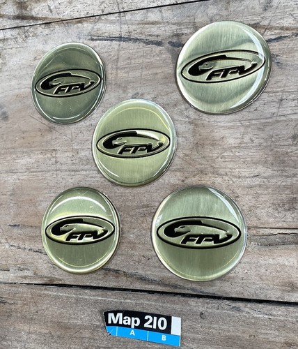 5 x FORD FPV Wheel Cap Stickers Decals - Not Sticky Will Need Adhesive ...