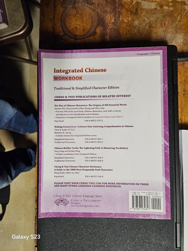 Integrated Chinese : Level 2 by Yuehua Liu, Tao-chung Yao Workbook | eBay