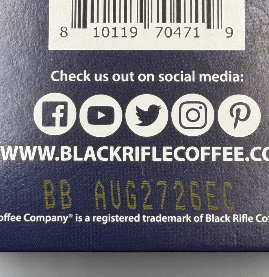 Black Rifle Coffee Company Vanilla Bomb Instant Coffee Packets EXP 08/ ...