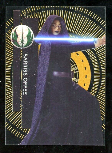 BARRISS OFFEE 2015 Topps Star Wars High Tek GOLD RAINBOW Pattern 1 SP /50 | eBay