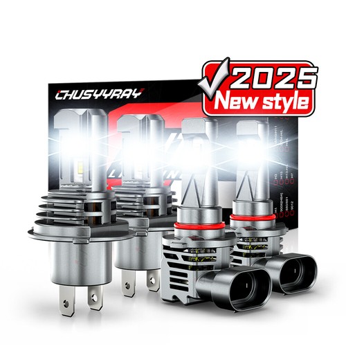 For Pontiac Vibe 2003-2008 4x 6000K LED Headlight Hi/Lo + Fog Light ...