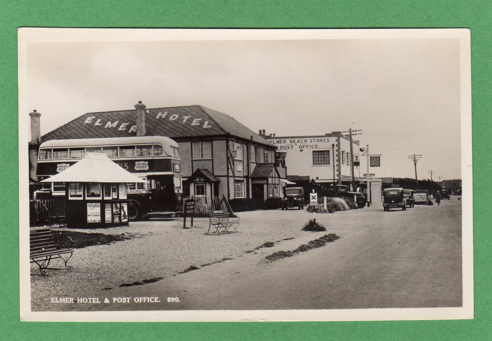 Elmer Hotel & Post Office Nr Middleton on Sea Bognor Regis RP pc used ...