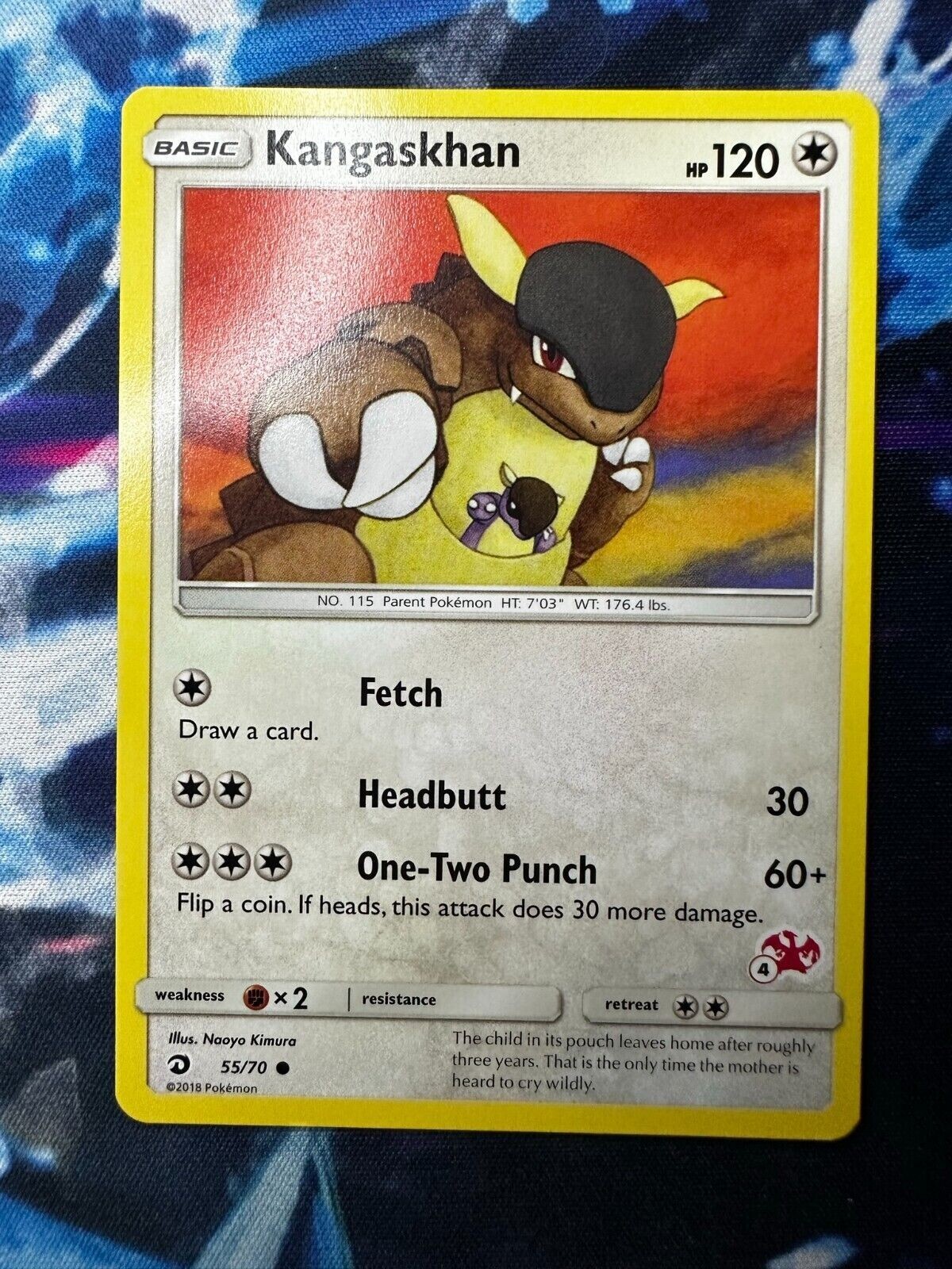 Kangaskhan #4 55/70 Dragon Majesty Charizard Stamped Pokemon TCG Card ...