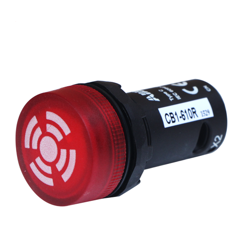 ABB CB1-610R Compact Buzzer Pulsating Sound With Pulsating Light -Red ...