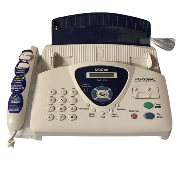 Brother FAX-560 Personal Plain Paper Fax Phone - White for sale online ...