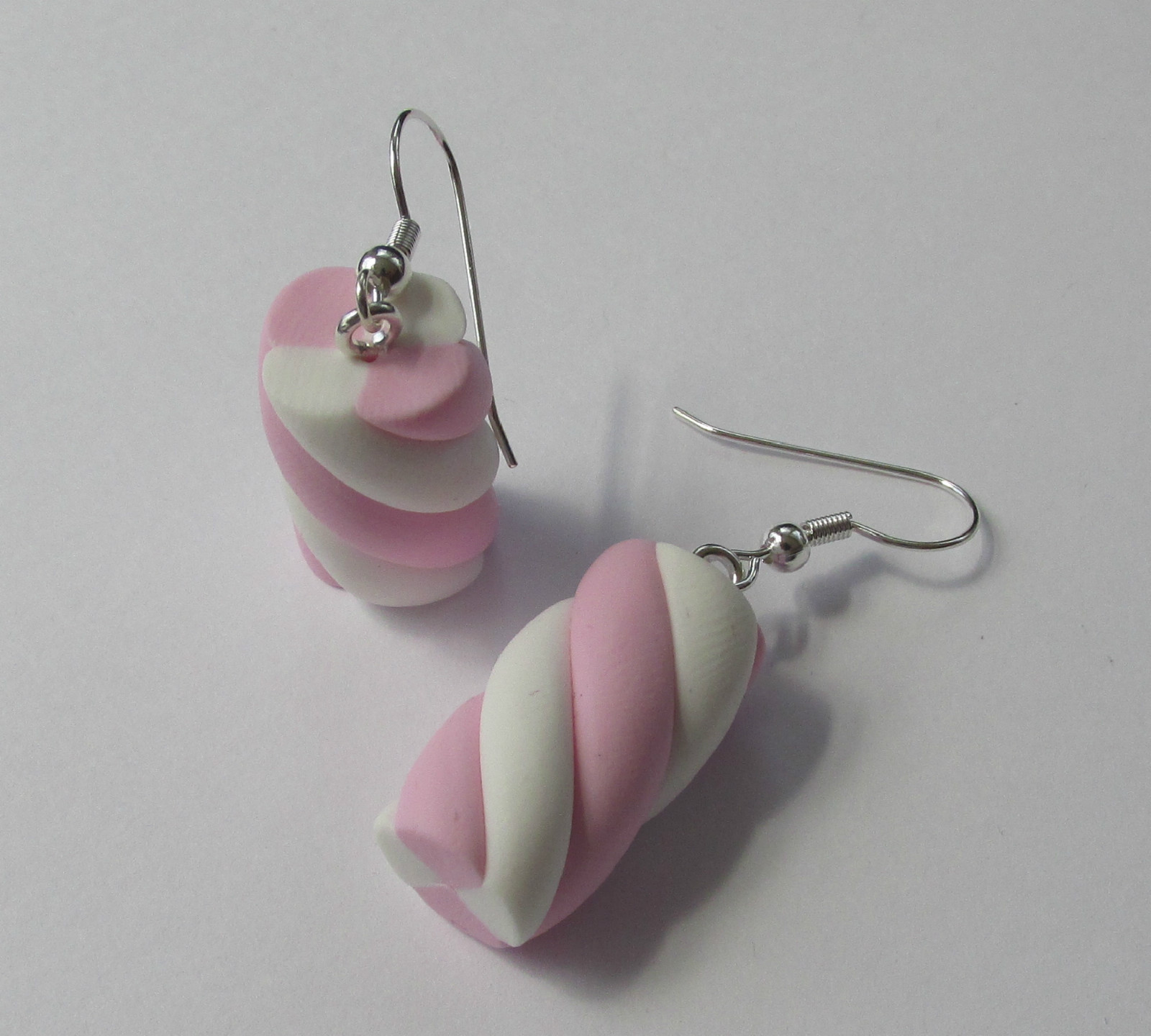 Pink & White Miniature Marshmallow Flump Sweet Charm Fun Handmade ...