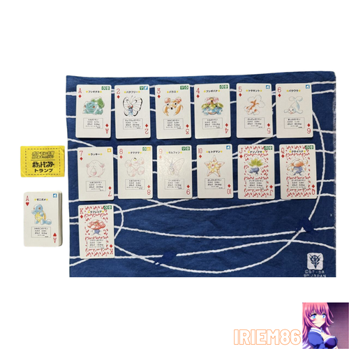 Full Set Charizard Squirtle Pokemon Playing Cards Red Vintage Nintendo ...