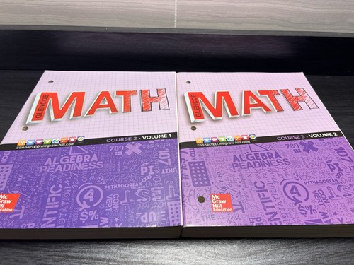 Glencoe math McGraw-Hill Course 3 Volume 1-2 | eBay