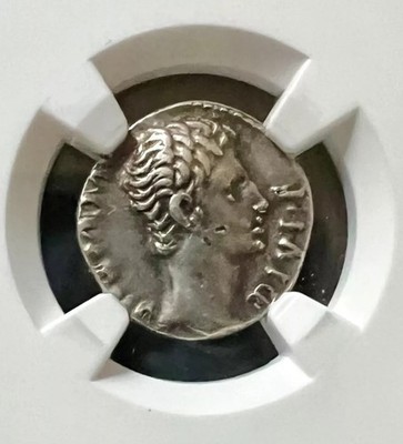 Augustus Caesar Denarius BC 27-14 AD Roman Empire Silver Treasure Coin ...