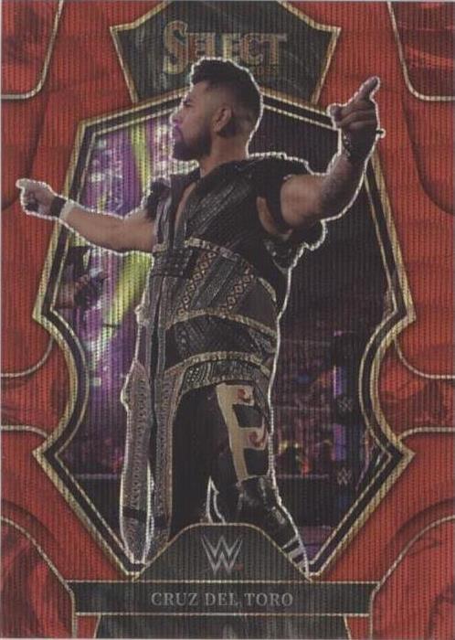 2023 Panini Select WWE - Premier Level Cruz Del Toro #103 Red Wave ...