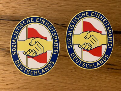 2x DDR SED Aufkleber für Oldtimer Vintage Auto Ostalgie VEB Retro ...