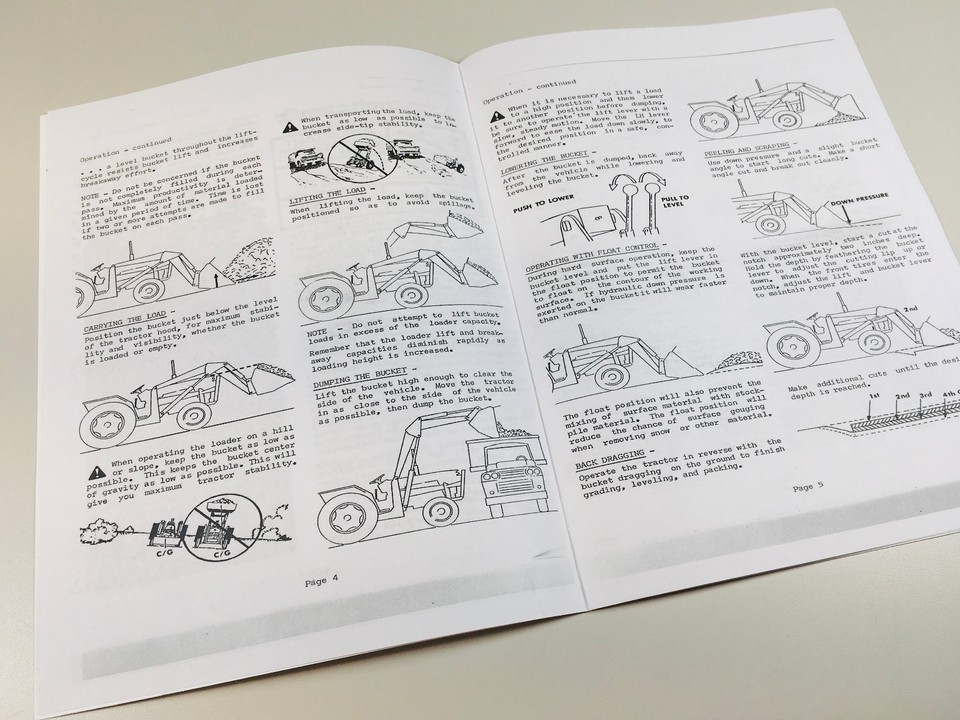 Johnson 14 Loader Tractor Owners Operators Manual Instructions Parts ...
