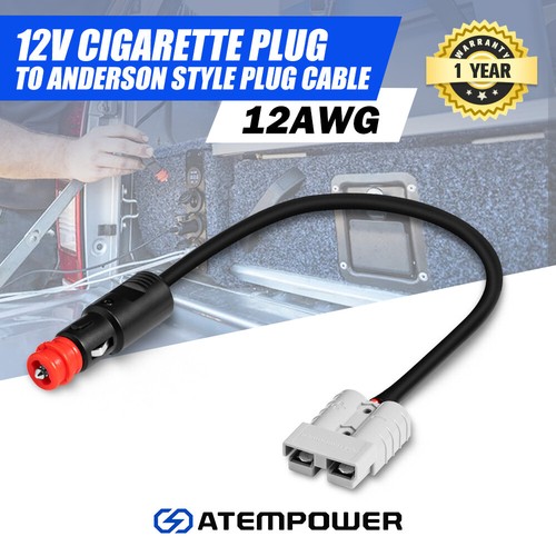 Atem Power 50A Anderson Style Plug To Cigarette Socket Adapter Plug ...