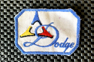 DODGE EMBROIDERED SEW ON ONLY PATCH CHRYSLER STELLANTIS AUTOS 3 1/2" x 2 1/2" | eBay