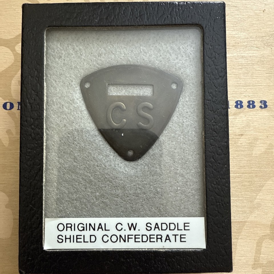 Old CS Saddle Tag Metal Brass saddle shield. Civil War (1861-1865) | eBay