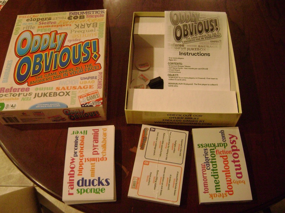 ODDLY OBVIOUS! Party Game Where Answers are in your face by ENDLESS ...