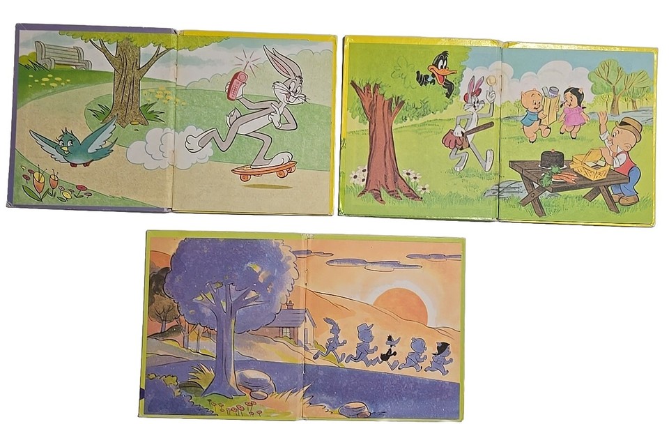 LOT 3 )Vintage 1977 1985 1988 Golden Tell-A-Tale Book Looney Tunes ...