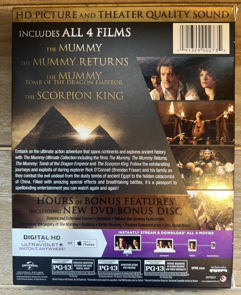 The Mummy Ultimate Collection (Blu-ray) 191329002735 | eBay