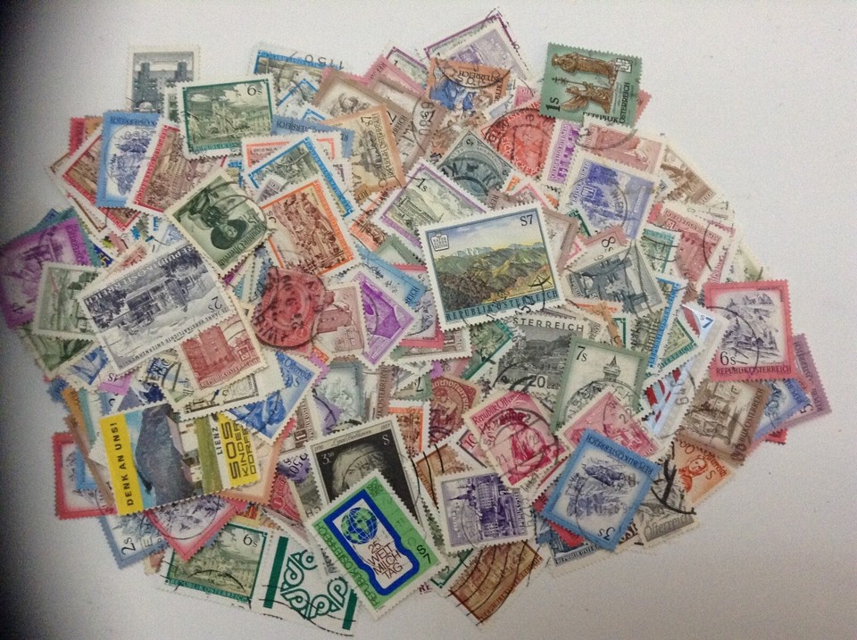 AUSTRIA 30 grams of used stamps OFF paper kiloware from mission | eBay UK
