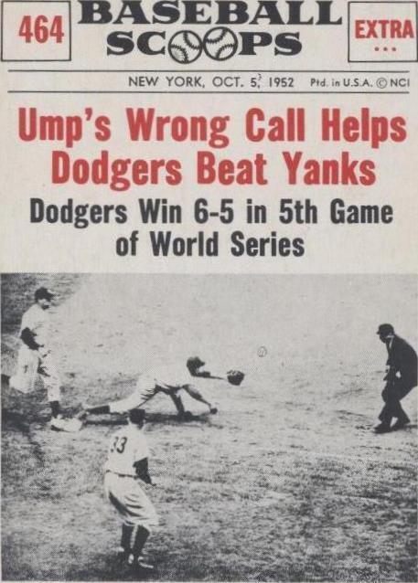 1961 Nu-Cards Baseball Scoops - Gil Hodges, Johnny Sain, Art Passarella #464 (RC) for sale ...