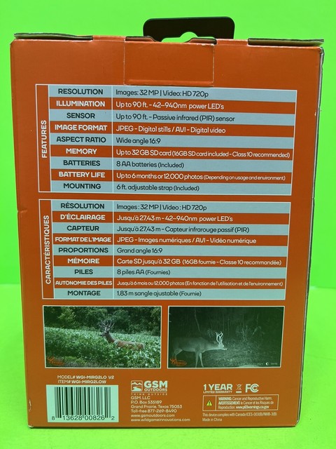 Wildgame Innovations Mirage Pro Trail Camera - WGI-MIRG2LOW for sale ...