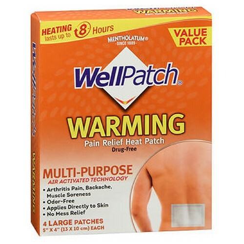 WellPatch Warming Pain Relief Patches Large 4 Ct 1 EA for sale online | eBay