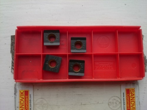 4 Sandvik carbide inserts N331.1A-11 50 08E-KM 3220 ( coromill 331 face ...