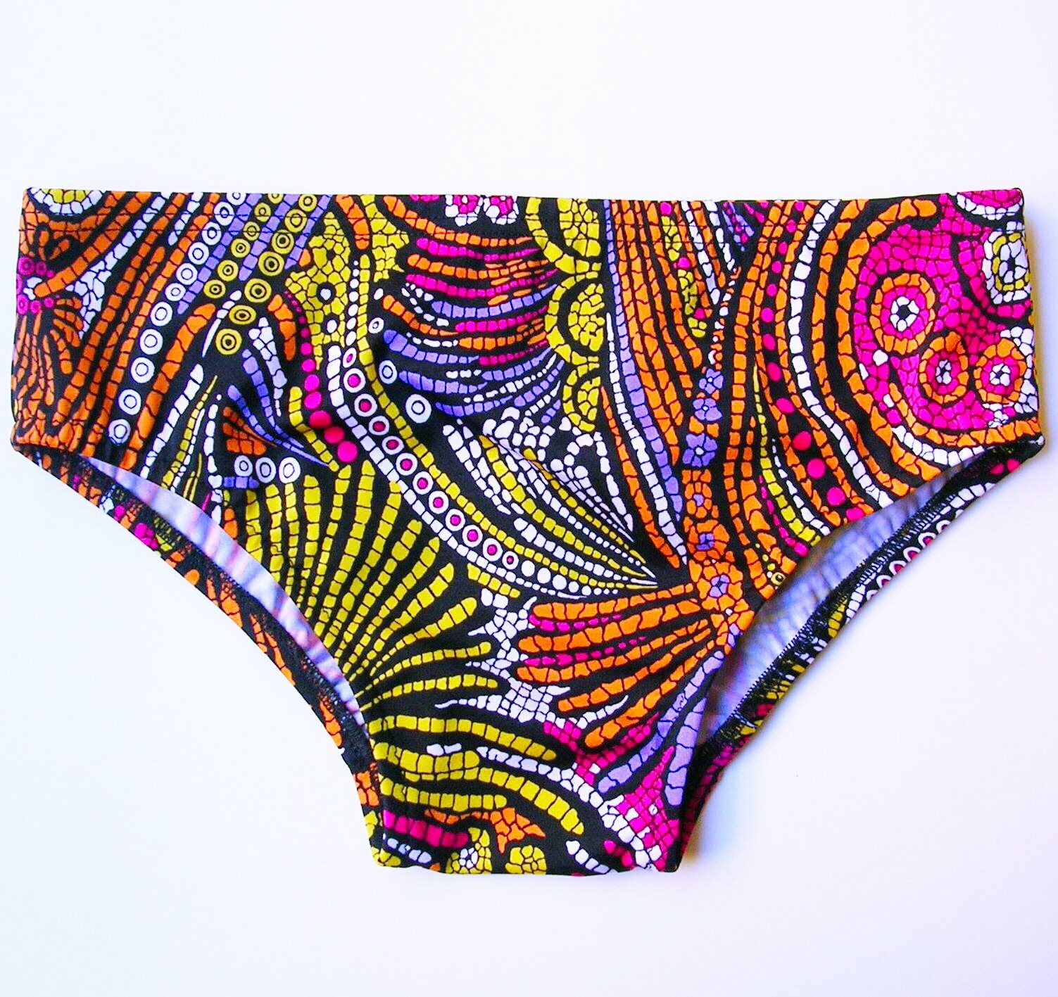 Mens Low Rise Swim Brief Swimsuit In Regular Or Low Rise In Mosaic Print Ebay