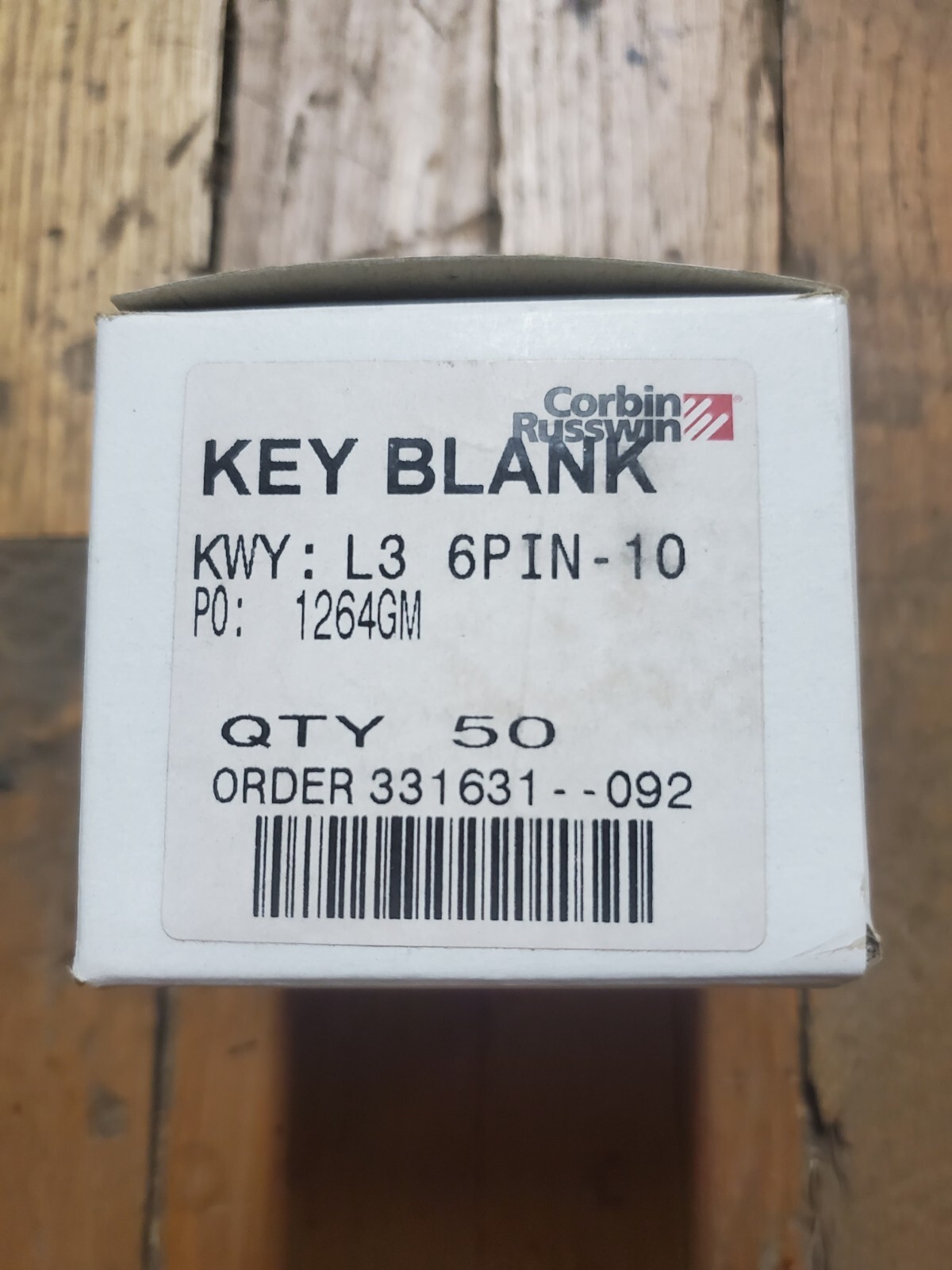 Corbin Russwin L3 6 PIN-10 Key Blank (Box of 50) | eBay
