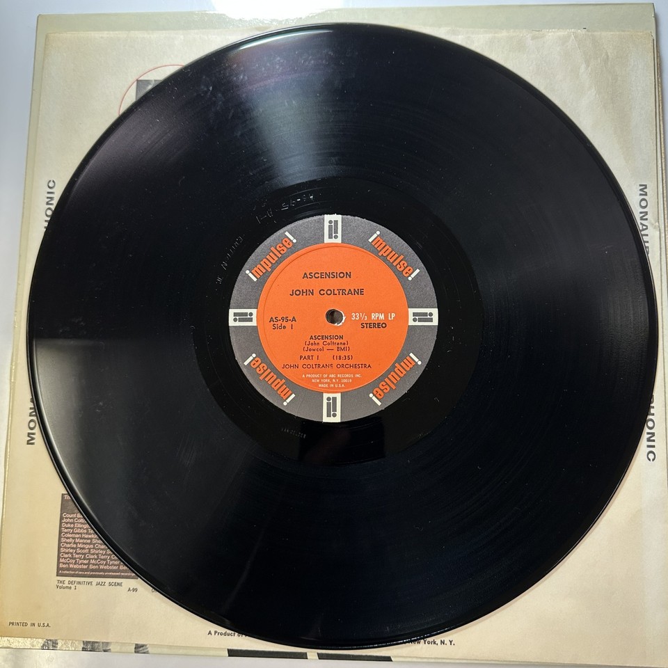 Ascension (Edition II) Record Vinyl John Coltrane Impulse AS-95 1967 ...