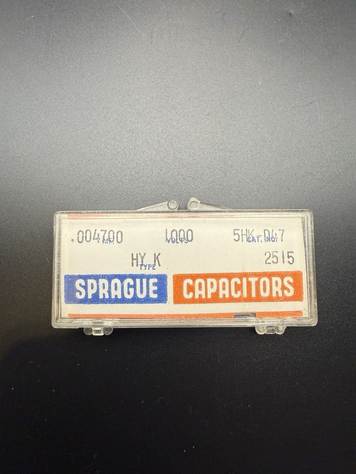 Vintage NOS Sprague Capacitors Lot – GA / HYK / 5GA / High Voltage Film ...
