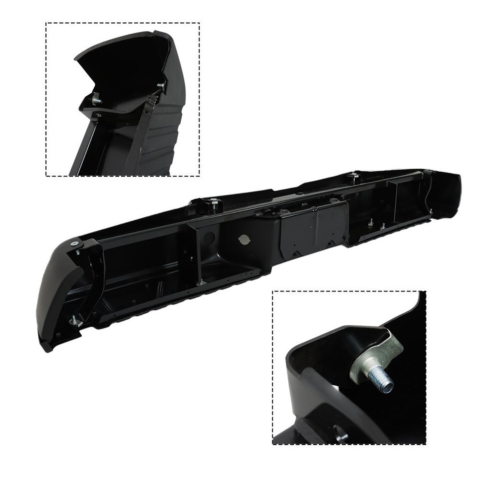 Rear Step Bumper Assembly Super Duty Black Steel Fit For Ford F-250 F ...