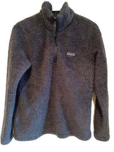 Grey Fuzzy Patagonia 1/4 Zip Hoodie | eBay