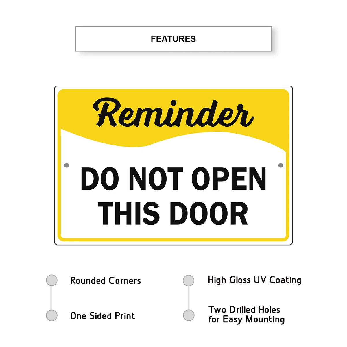 Do Not Use This Door Sign