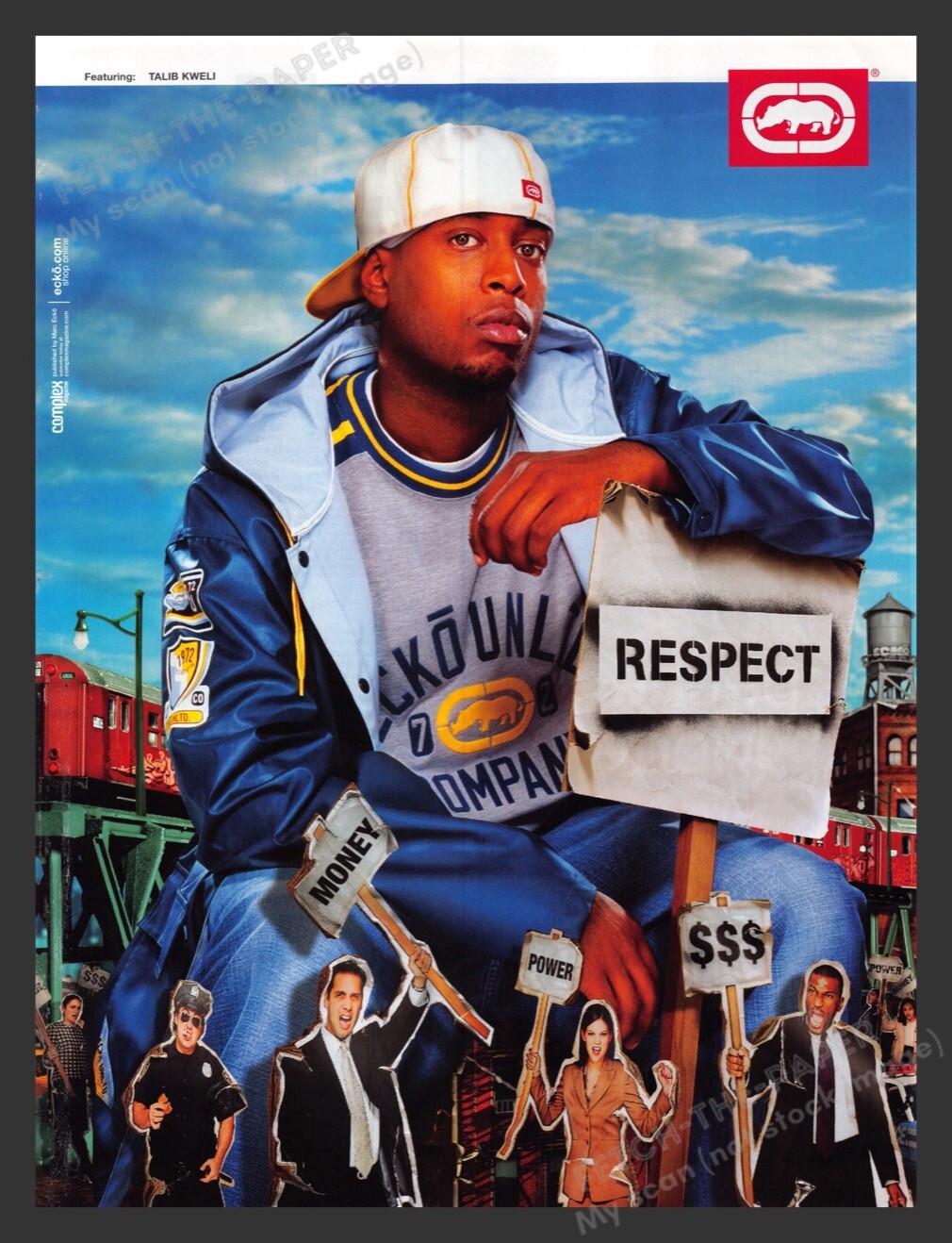 Ecko Unltd. Talib Kweli Rapper 2000s Print Advertisement Ad 2004 | eBay