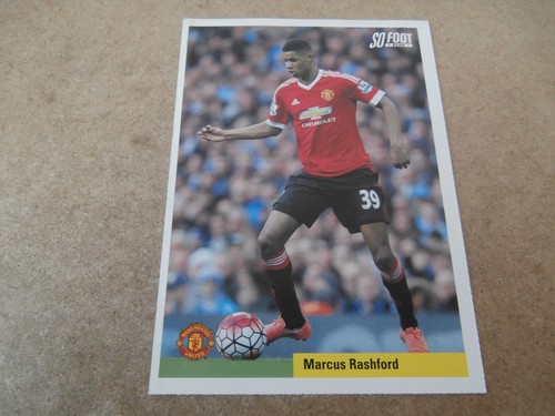 MARCUS RASHFORD (MANCHESTER UNITED), RARE FOOTBALL ROOKIE CARD SO FOOT ...