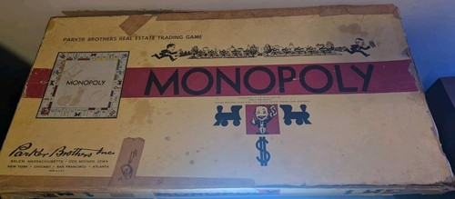 Monopoly 1940'S-1950'S Vintage READ DESCRIPTION Board Game SHIPS FREE ...