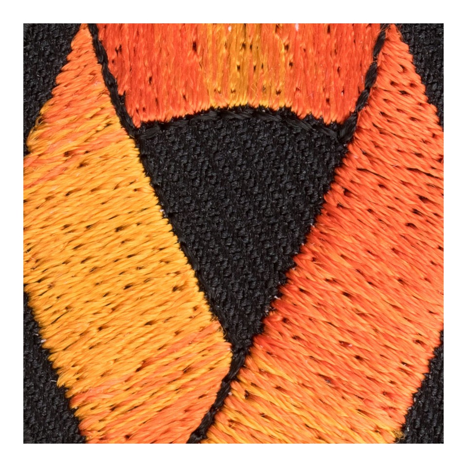 Orange Awareness Ribbon Patch, Support Patches | eBay