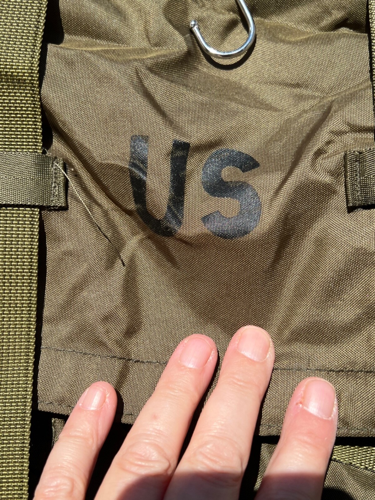 Vtg US Army Military Field Pack Combat Nylon medium rucksack backpack ...