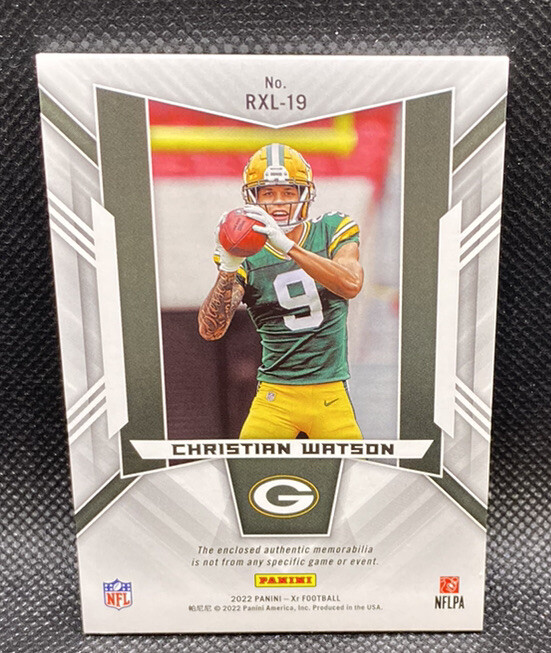 2022 XR Christian Watson Patch Gold 10/10 Packers🔥🔥🔥 | eBay