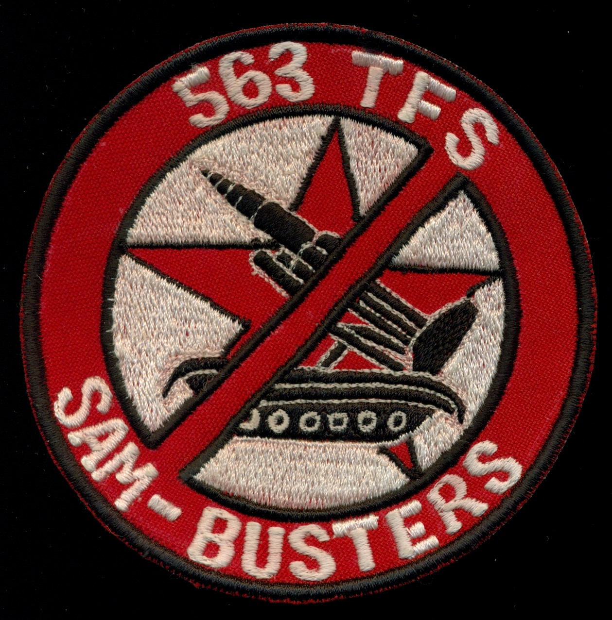 USAF 563rd Tactical Fighter Squadron SAM Busters Vietnam Patch S-23 | eBay