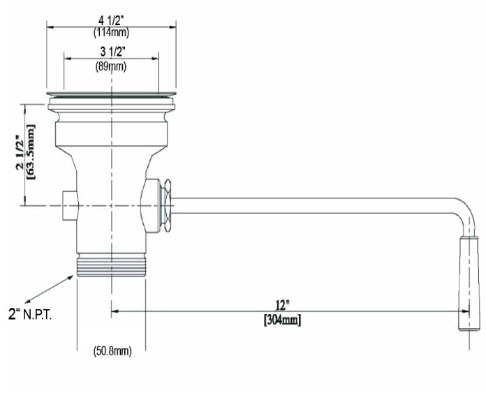 3 PACK Lever Handle Waste Valve 3 1/2" Sink Opening Commercial Drain ...