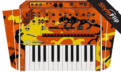 Korg Monologue Skin | Orange Camo | Protective Decal | StyleFlip Skins ...