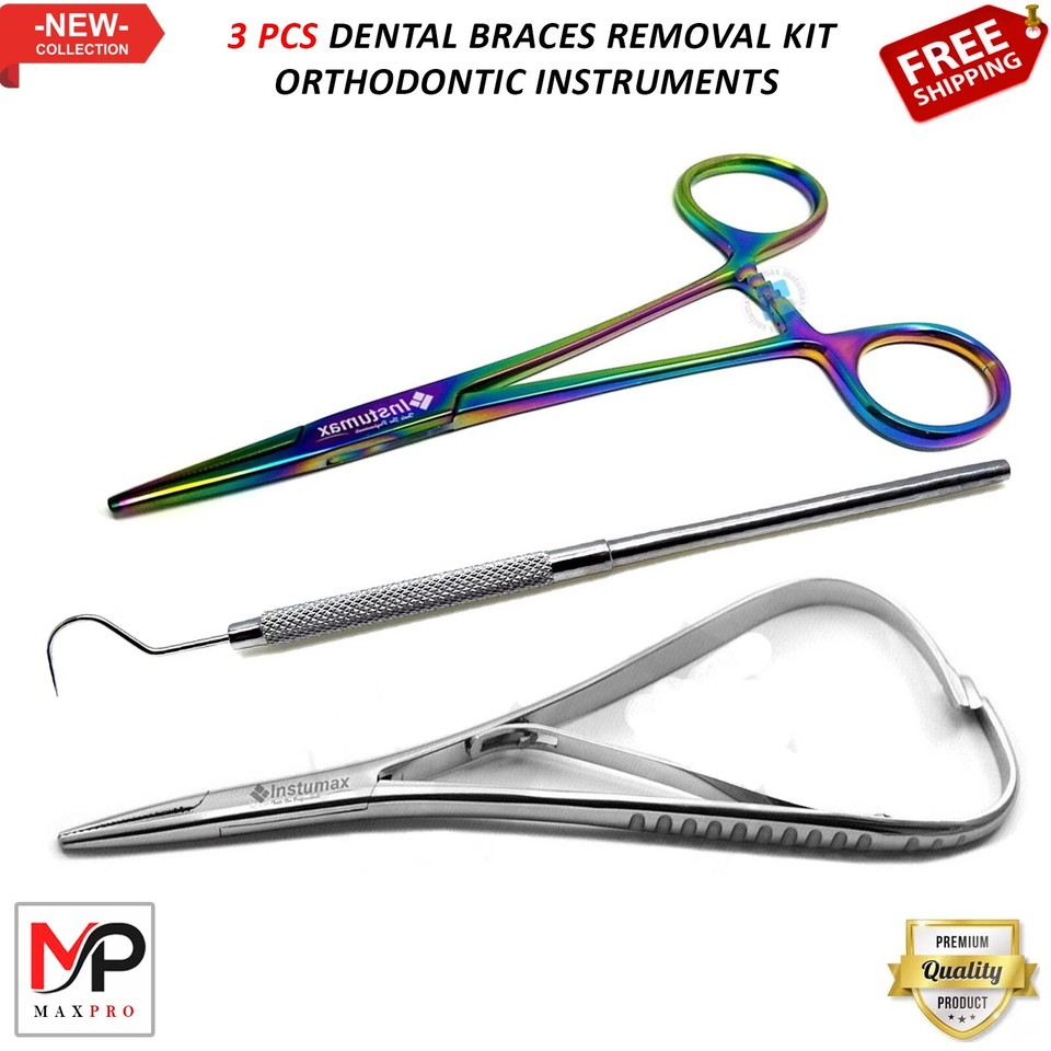 Orthodontic Braces Placing Pliers Distal Cutter Bracket Remover Holding ...