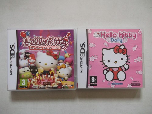 HELLO KITTY : BIRTHDAY ADVENTURES + DAILY - Lot de 2 jeux Nintendo DS ...