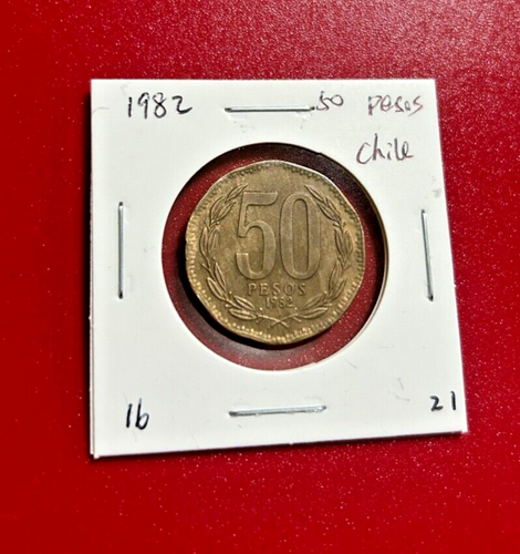 1982 50 PESOS CHILE COIN - NICE WORLD COIN | eBay Australia