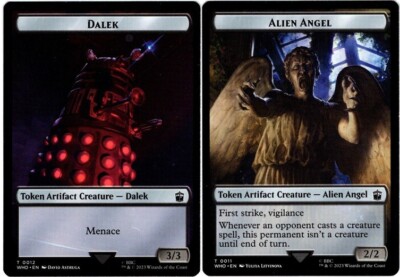 1x MTG - Dalek \ Alien Angel Token #12/11 - Doctor Who | eBay