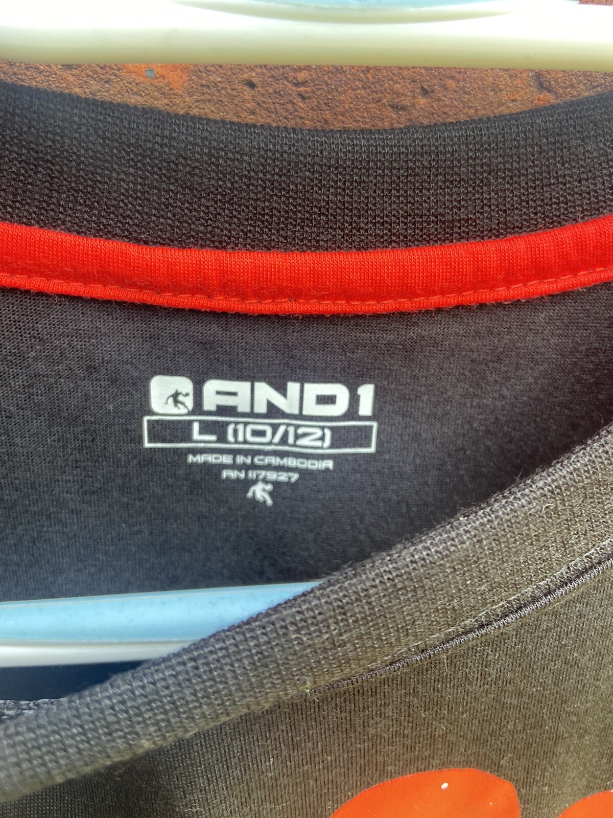 (2) AND1 BLACK/RED - GRAY/GREEN Strategy Performance Boys Top Size L-10 ...