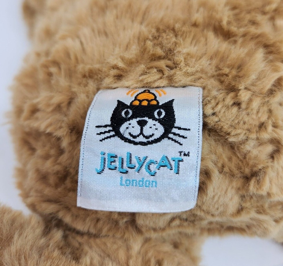 14" JELLYCAT FUDDLE WUDDLE LIGHT BROWN PUPPY DOG LATTE STUFFED ANIMAL ...