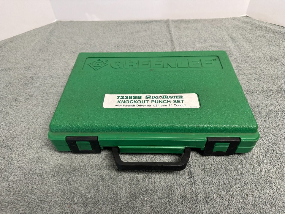 Greenlee Slug Buster 7238SB 1/2" thru 2" Conduit Knockout Punch Set | eBay